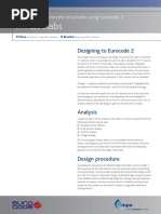 Design of Pad Footing - Worked Example To Eurocode 2 | PDF | Bending | Beam (Structure)