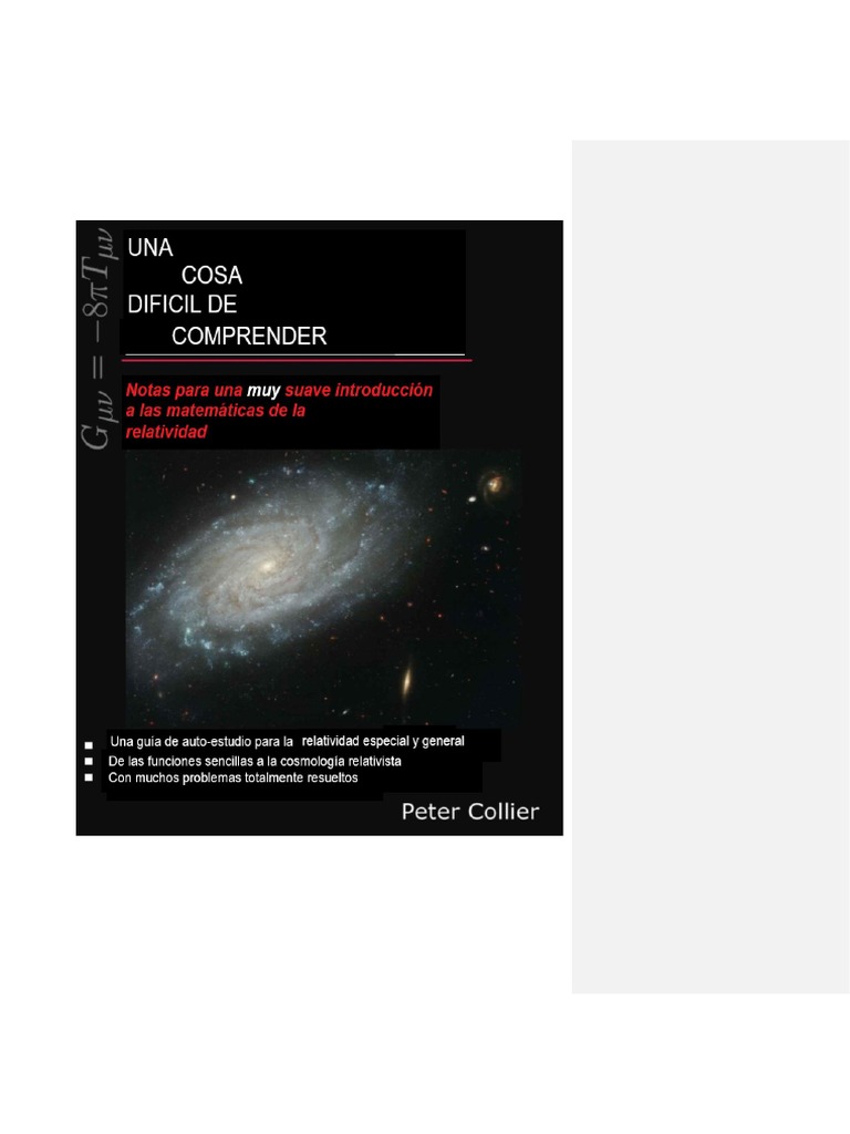 Una cosa muy dificil de comprender - Peter Collier | PDF | Relatividad ...