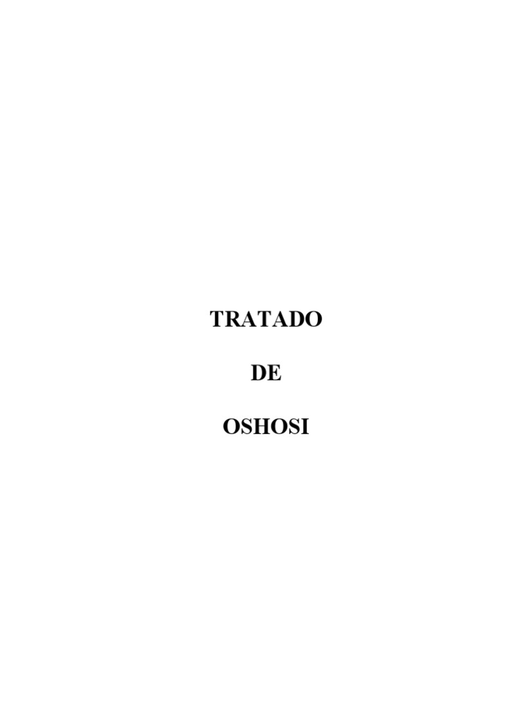 Tratado DE Oshosi | PDF | Religión étnica | Deidades