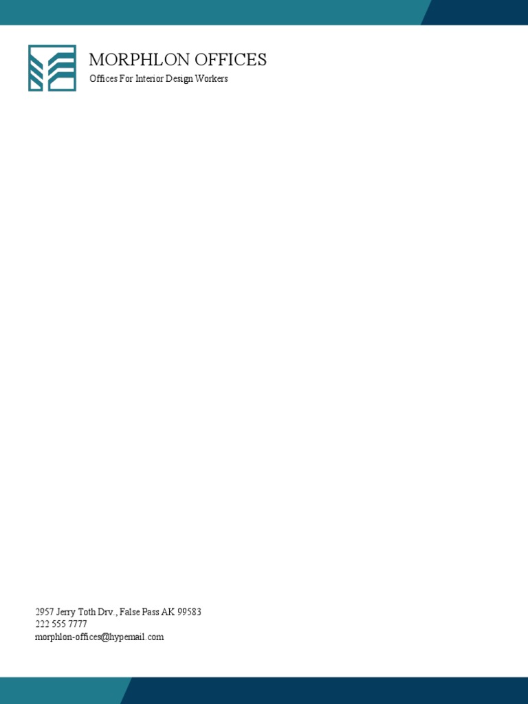 Custom Office Letterhead Template | PDF