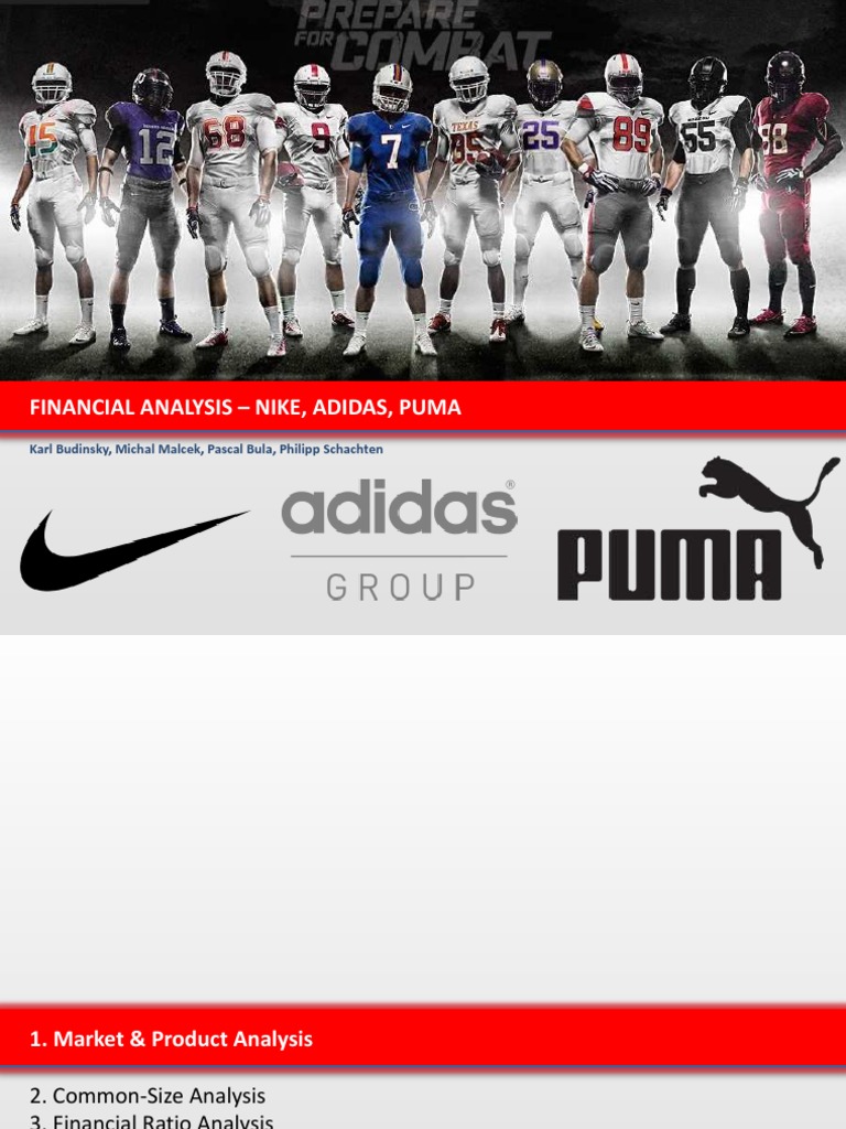 Adidas Nike Puma Financial Analysis | PDF | Adidas | Retail