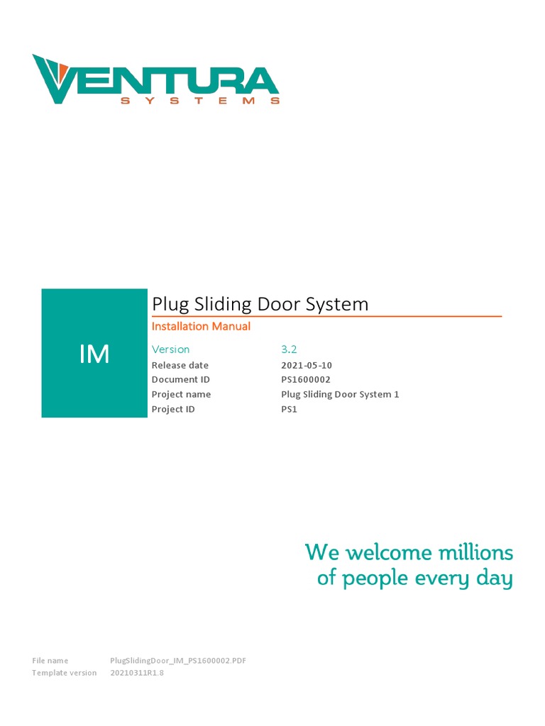 Plug Sliding Door System Manual | PDF | Door | Safety
