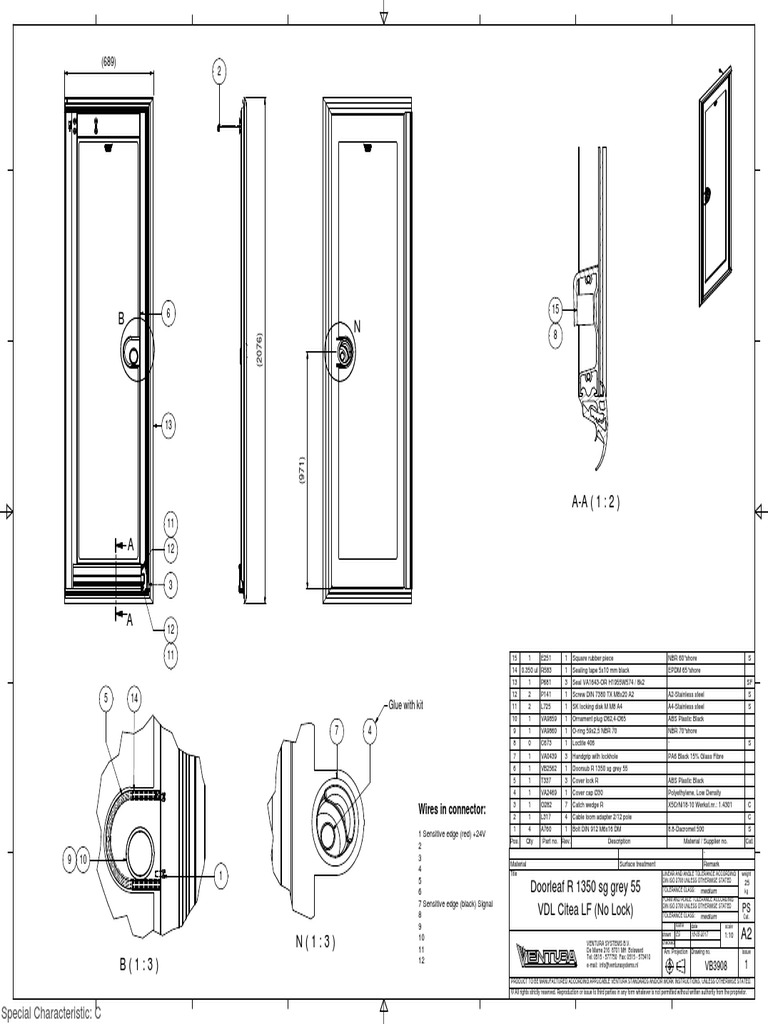 Exploded View EB Deur Rechts VB3908-1 | Download Free PDF | Building ...