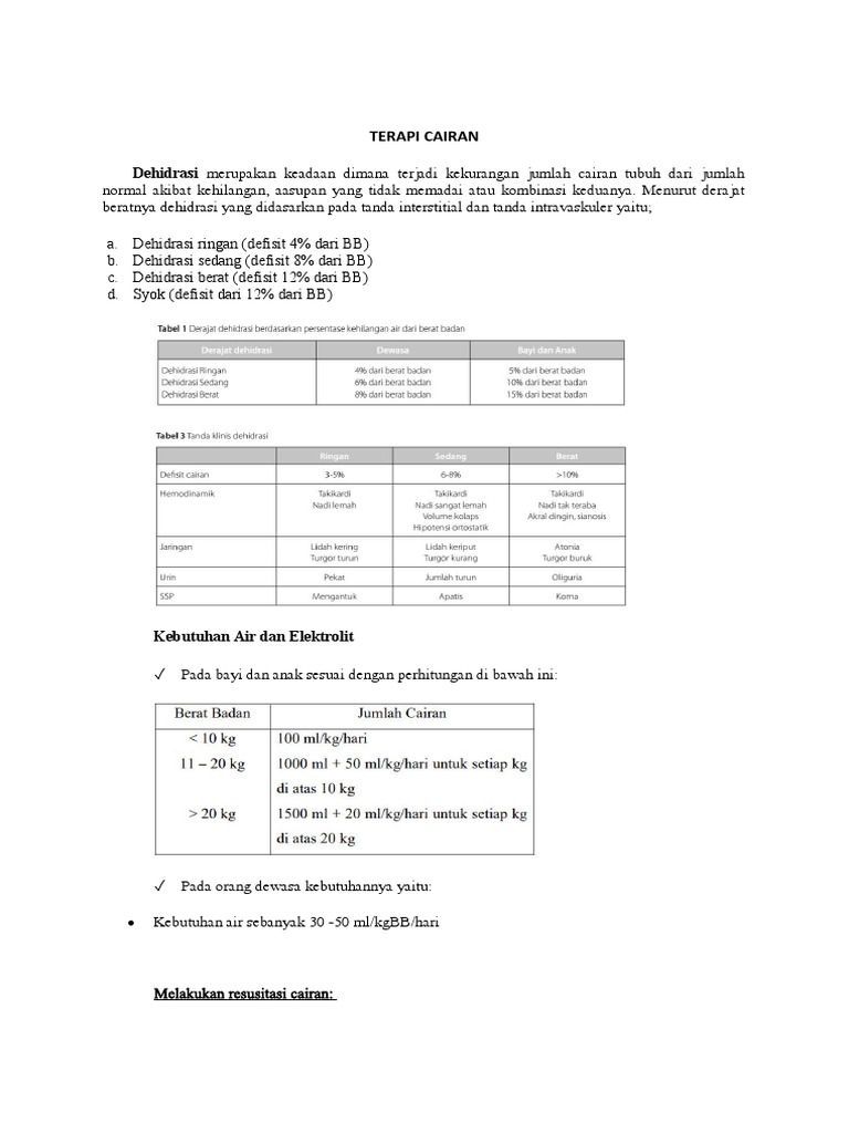 Terapi Cairan | PDF | Kesehatan Holistik