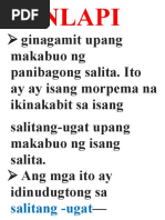 Mga Uri NG Panlapi - PPT | PDF