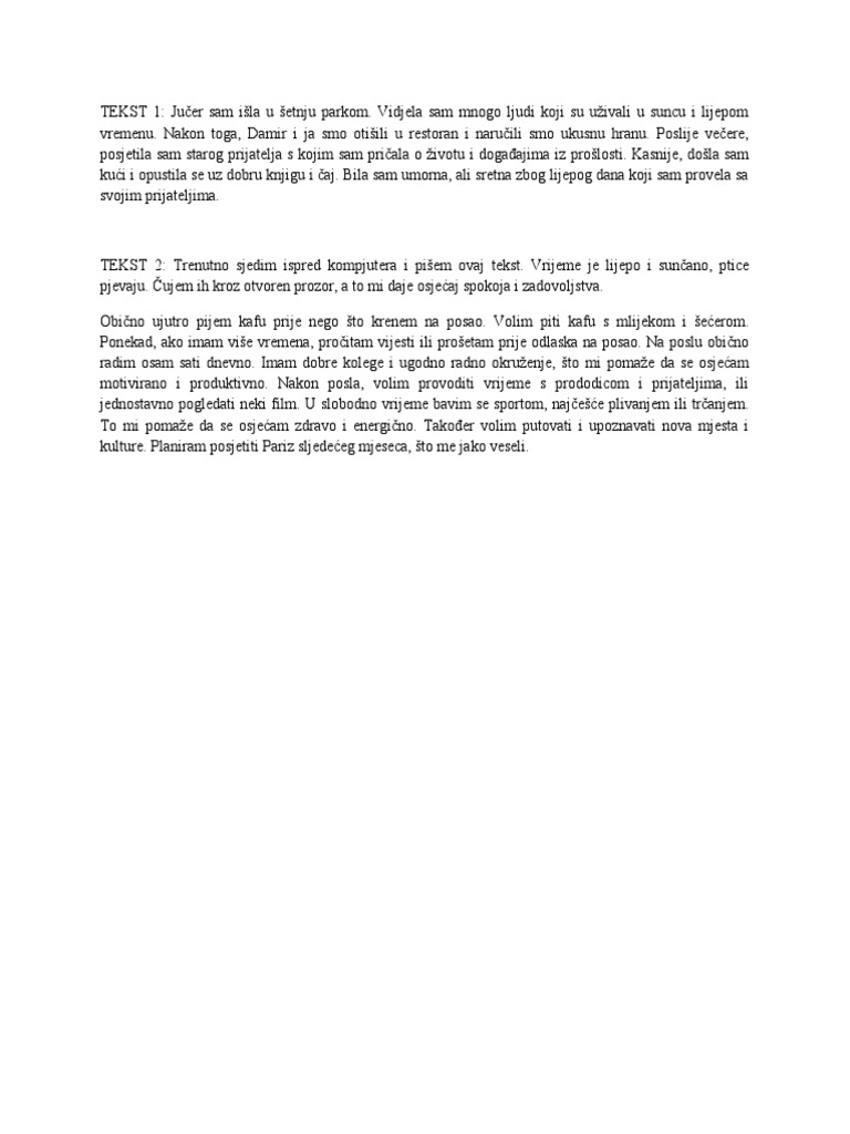 Kratki Tekstovi | PDF