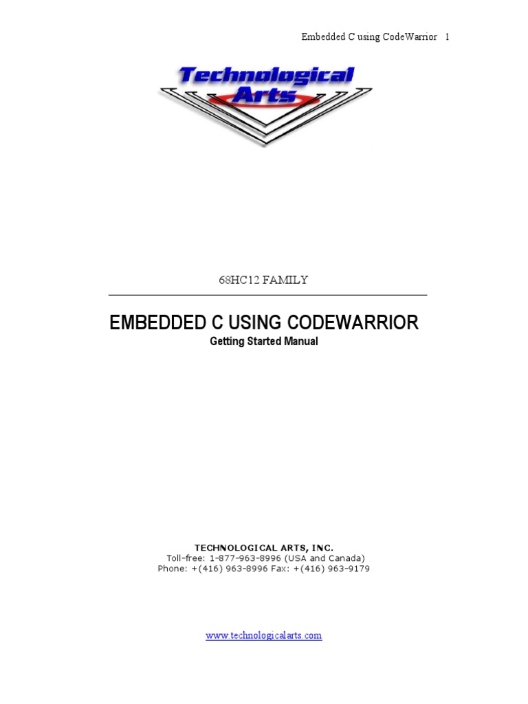 Embedded C using CodeWarrior Getting Started | PDF