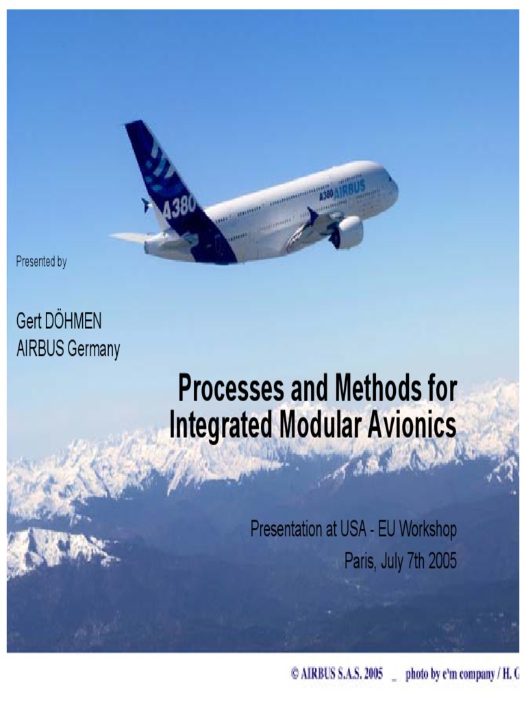 Processes and Methods For Integrated Modular Avionics: Gert Döhmen ...