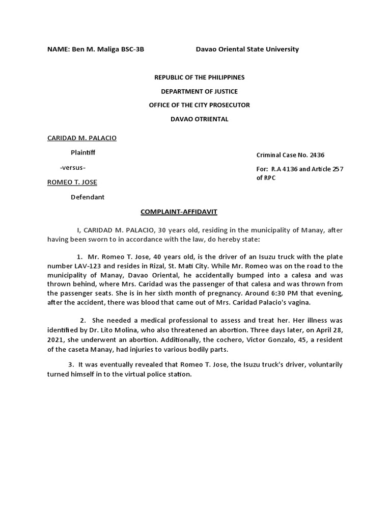 Affidavit 1 | PDF | Politics | Social Science