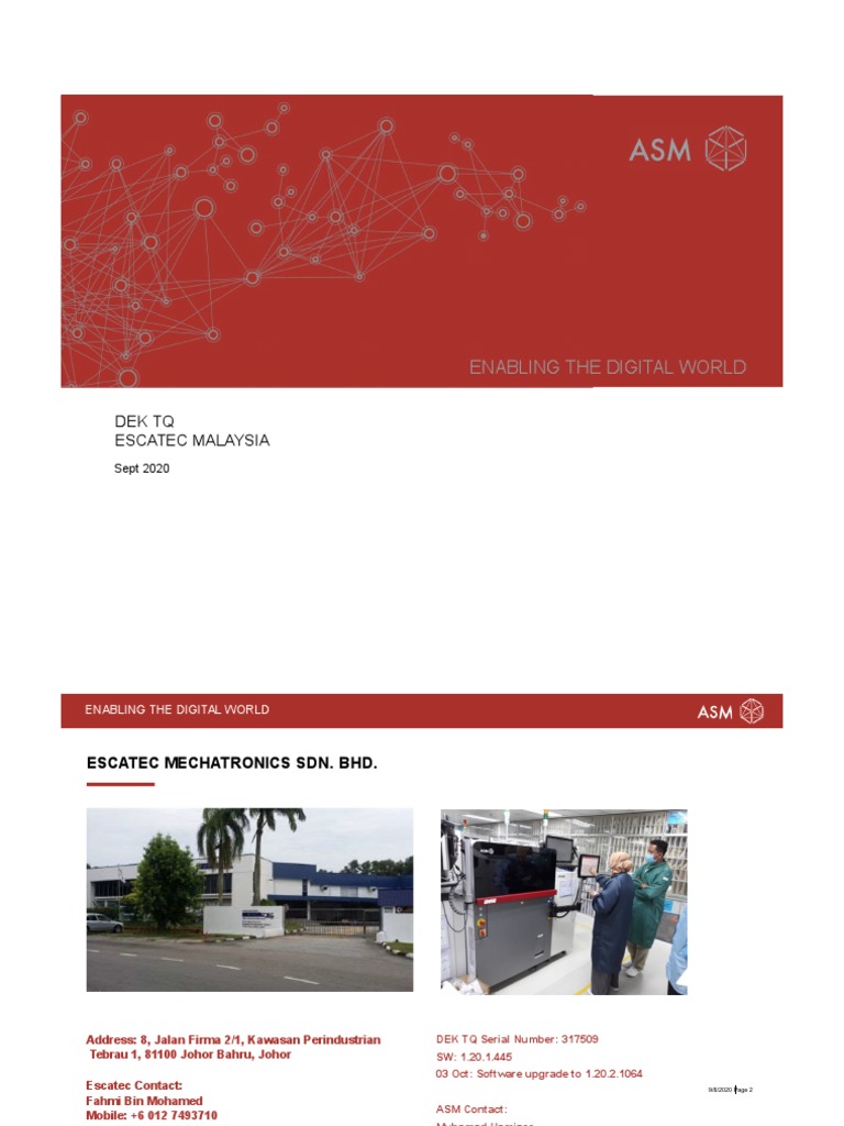 Escatec Mechatronics TQ Update | PDF | Computing