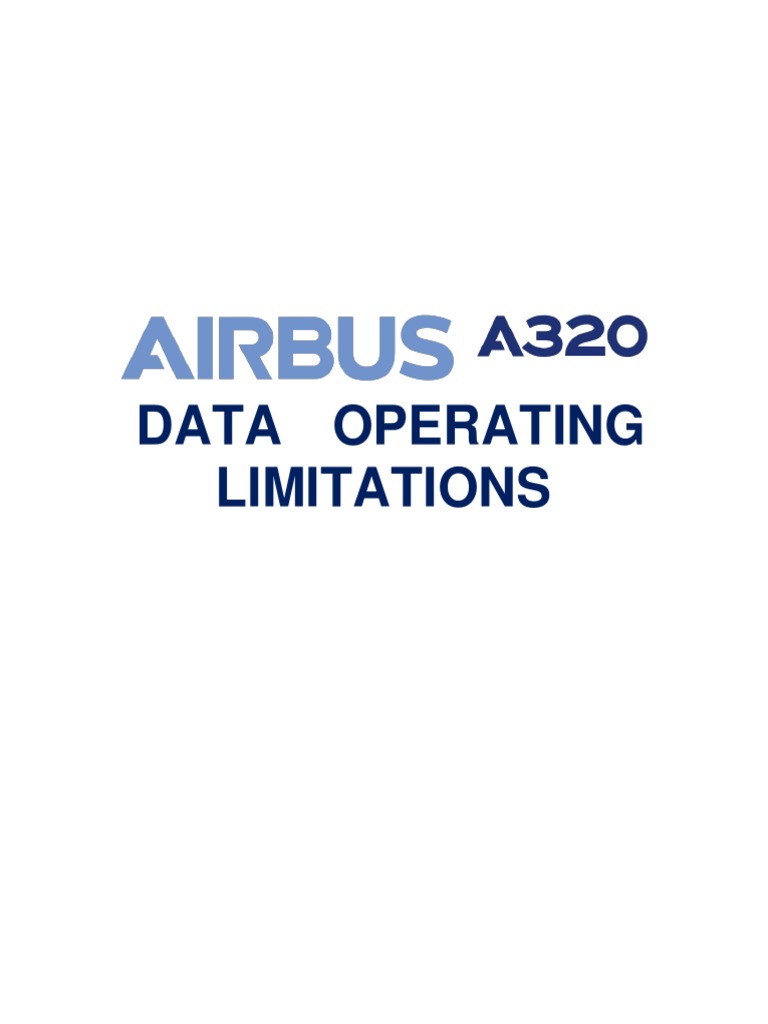 DATA OPERATING LIMITATIONS - Flattened | PDF | Takeoff | Jet Fuel