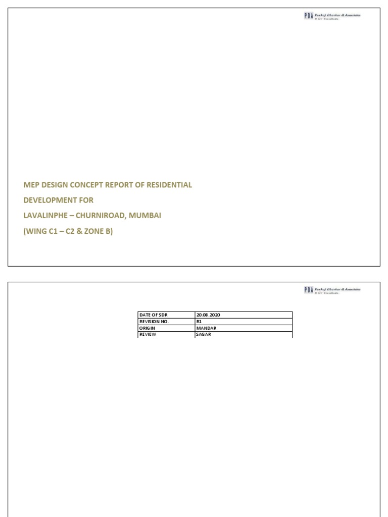 Residential MEP DBR | PDF | Chimney | Lighting