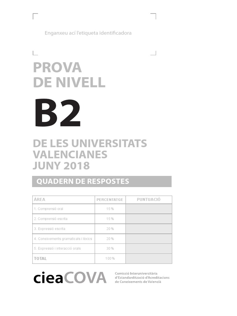 B2 Solucionari JUNY 18 | PDF