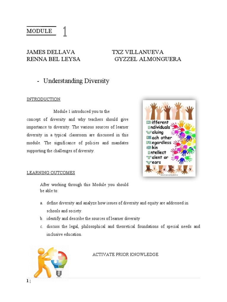 Module 1 4 | PDF | Inclusion (Education) | Intellectual Giftedness