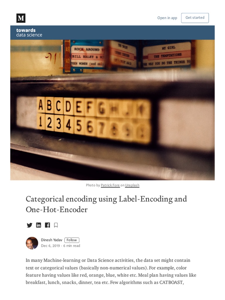 Categorical Encoding: Label vs One-Hot | PDF | Machine Learning ...