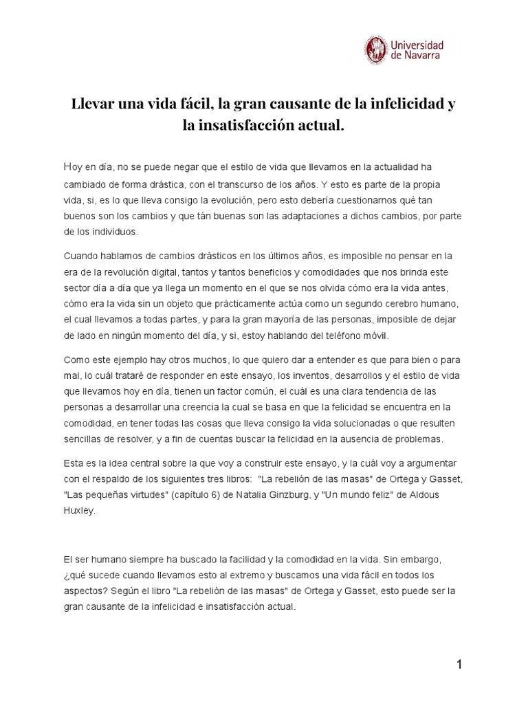 Ensayo Final | PDF | Felicidad | Creatividad