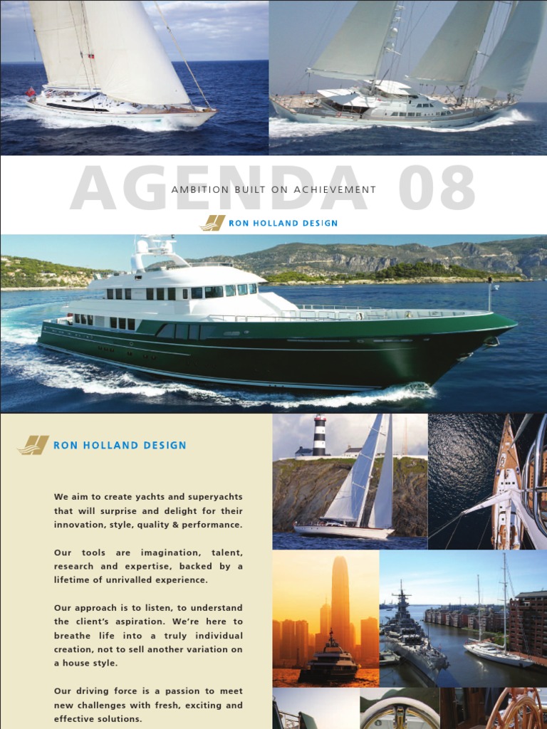 Ron Holland Design - Agenda08 Brochure | PDF | Yacht | Yachting