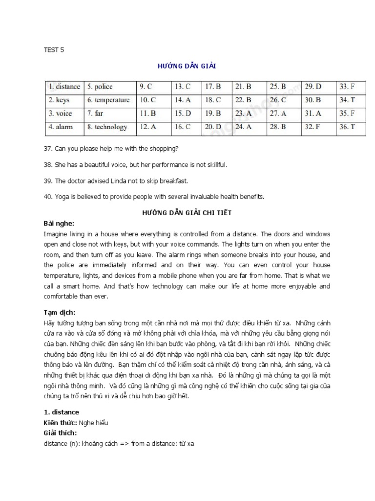 ĐÁP ÁN NHỮNG ĐỀ CÒN LẠI GUI HS | PDF