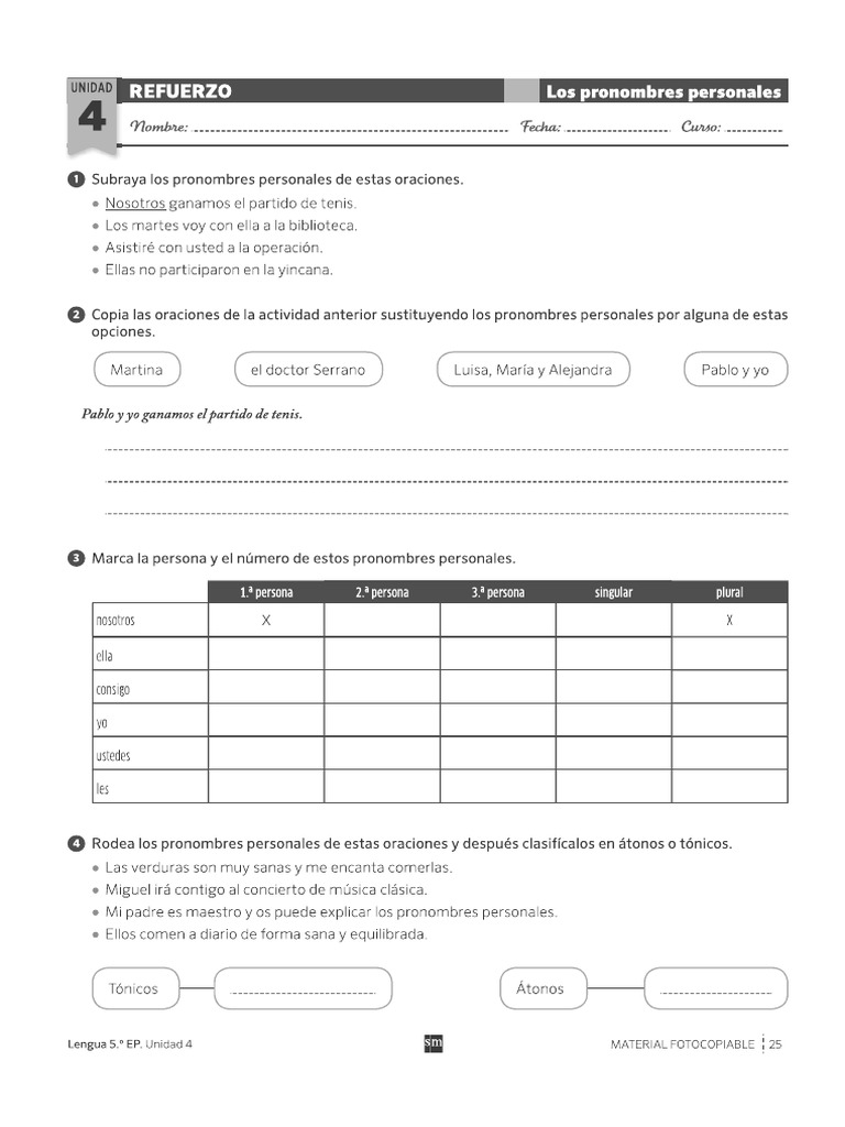 Pronombres | PDF