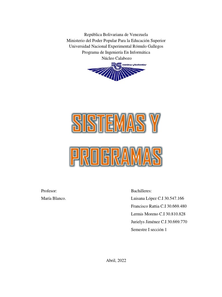 Informe de Fundamentos de La Informatica 2 | PDF