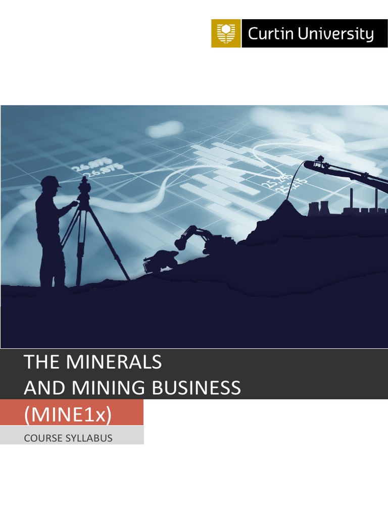 MINE1x Course Syllabus | PDF | Life Cycle Assessment | Mining