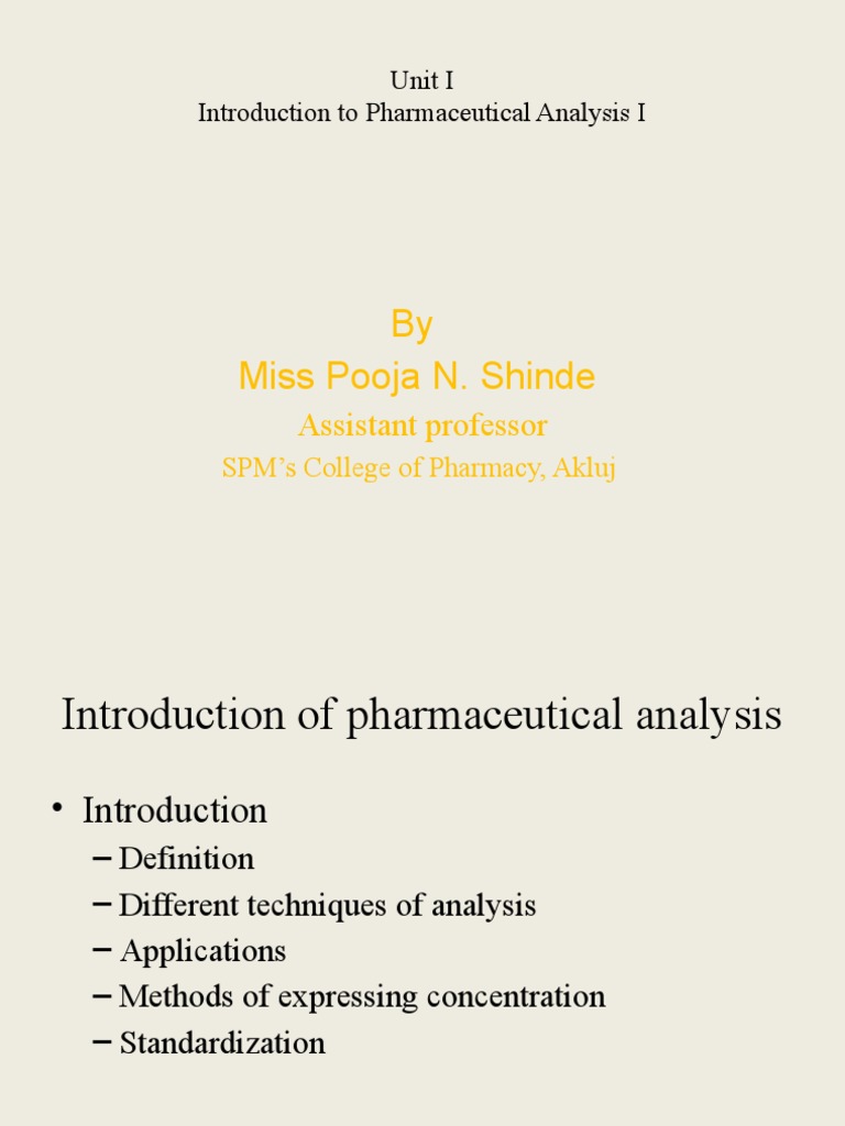Pharmaceutical Analysis Introduction Pdf Titration Chemistry