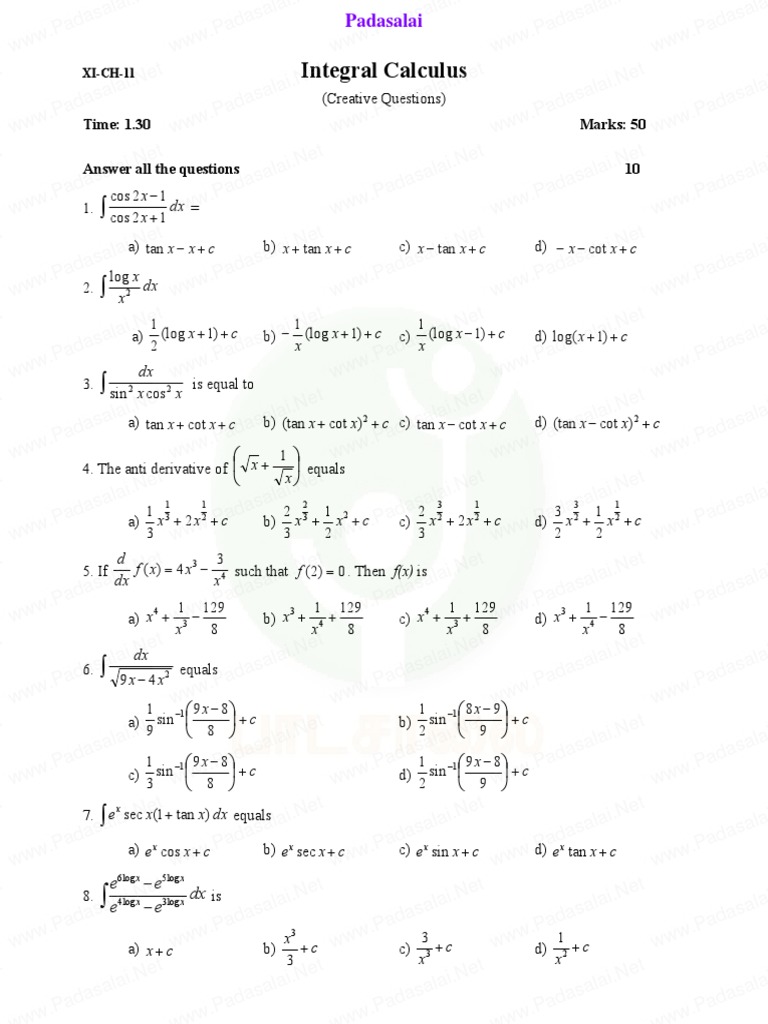 11 11th Maths Unit 11 Creative Questions English Medium | PDF