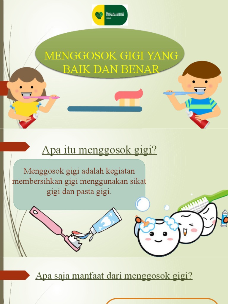 Cara Menggosok Gigi yang Benar | PDF