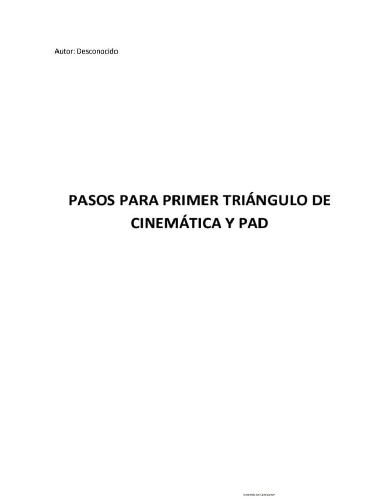 Pasos Triángulo 1 y Pad. Autor Desconocido-1 | PDF