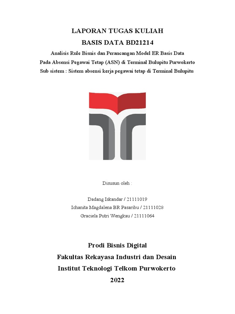 Laporan Praktikum Basis Data (Analisa Business Rule Dan Perancangan Erd ...