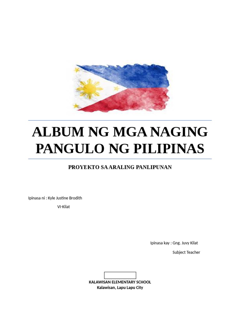 Album NG Mga Naging Pangulo NG Pilipinas | PDF