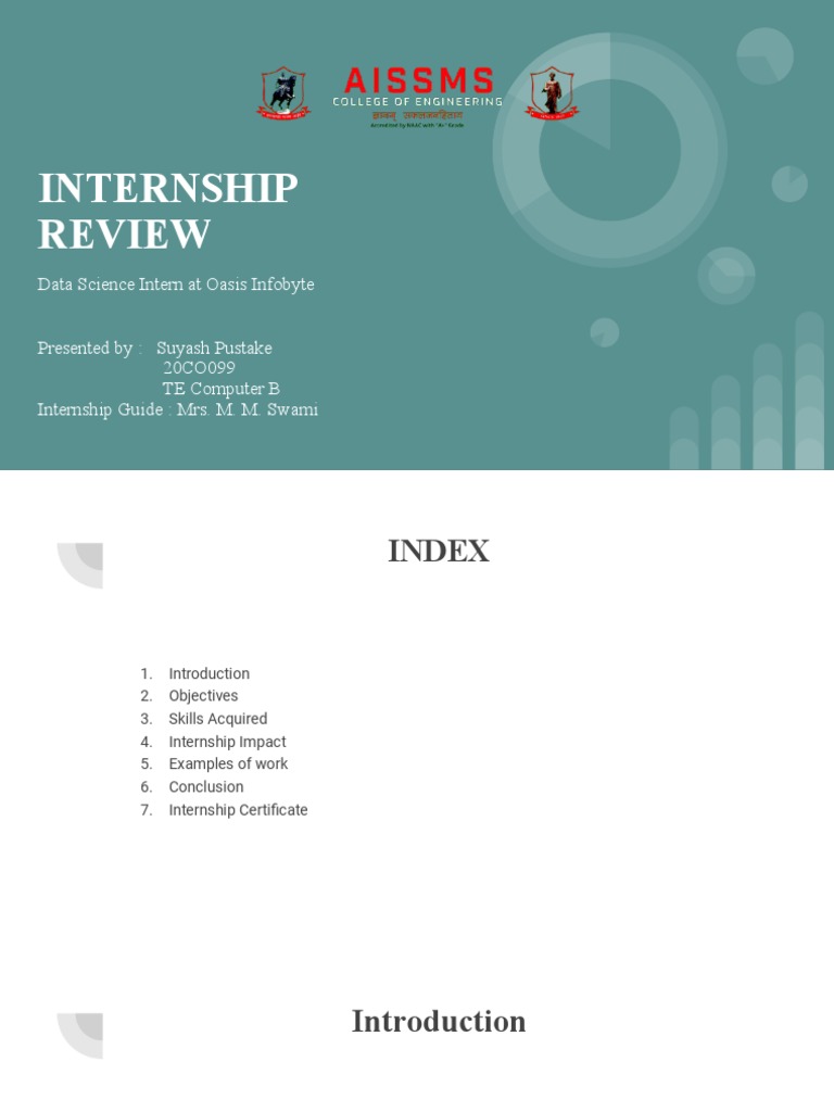 Internship Review | PDF | Data | Job Hunting