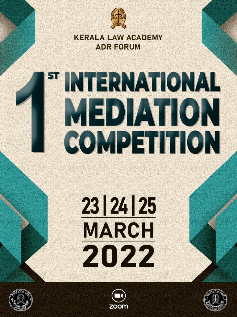 1st Mediation Competition Brochure | PDF