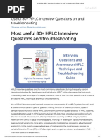 HPLC Dead, Dwell, & Extra Column Volume Explained | PDF | High ...