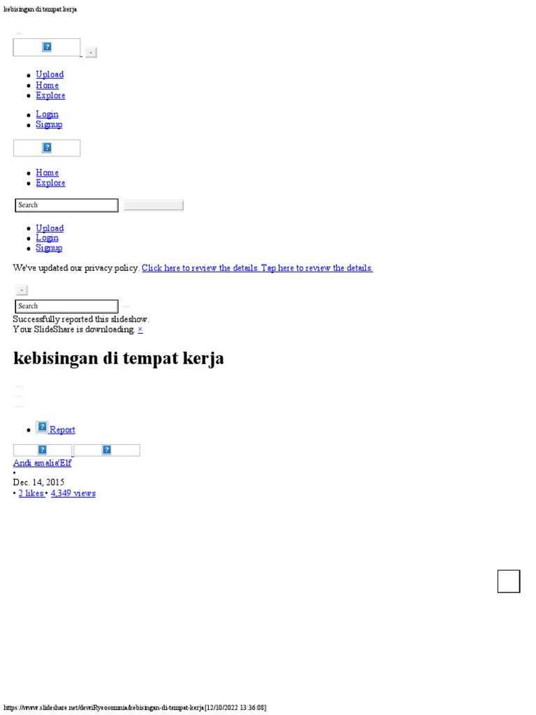 Kebisingan Di Tempat Kerja | PDF