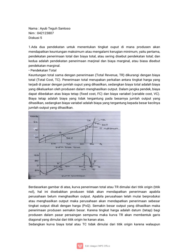 Diskusi 5 Pengantar Ekonomi Mikro | PDF Diskusi 5 Pengantar Ekonomi Mikro | PDF