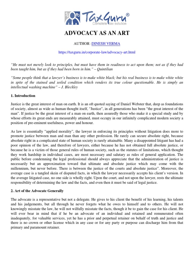 The Art of Advocacy: Essential Skills and Qualities of an Effective ...