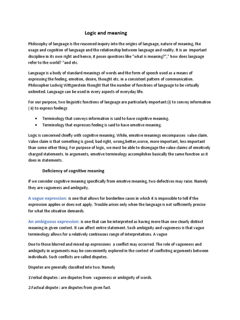 Logic and Critical Thinking Assignment | PDF