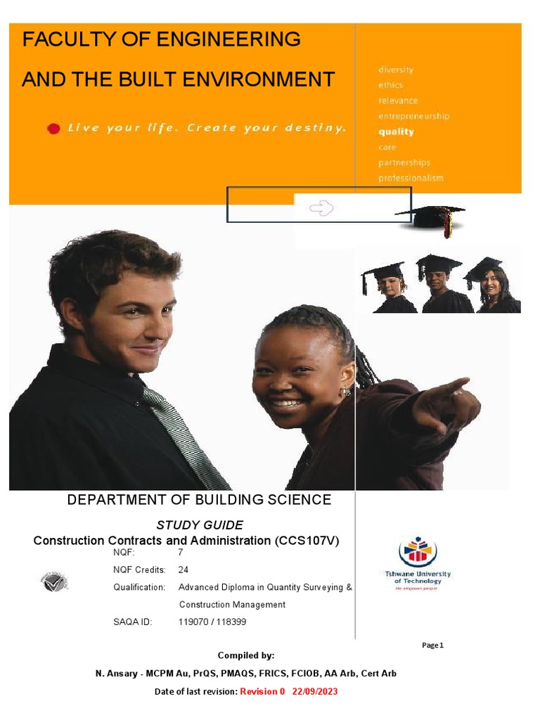 Faculty of Engineering and The Built Environment: Department of ...