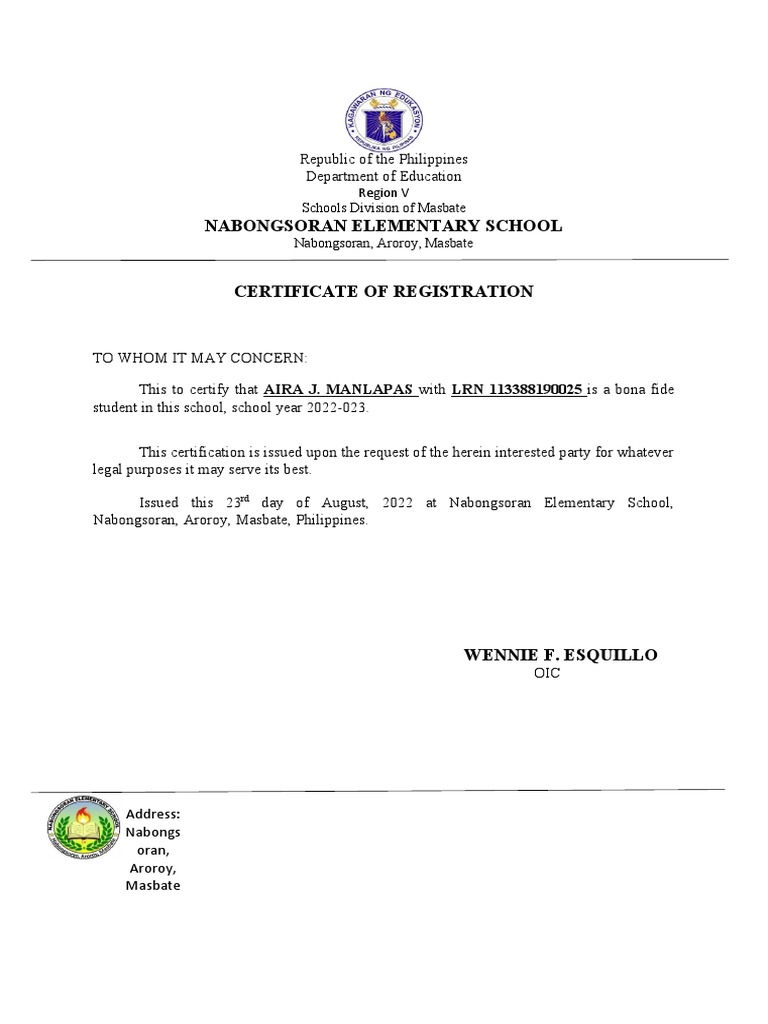 Certification DSWD | PDF