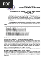 Ipcrf Summary 2023 | PDF