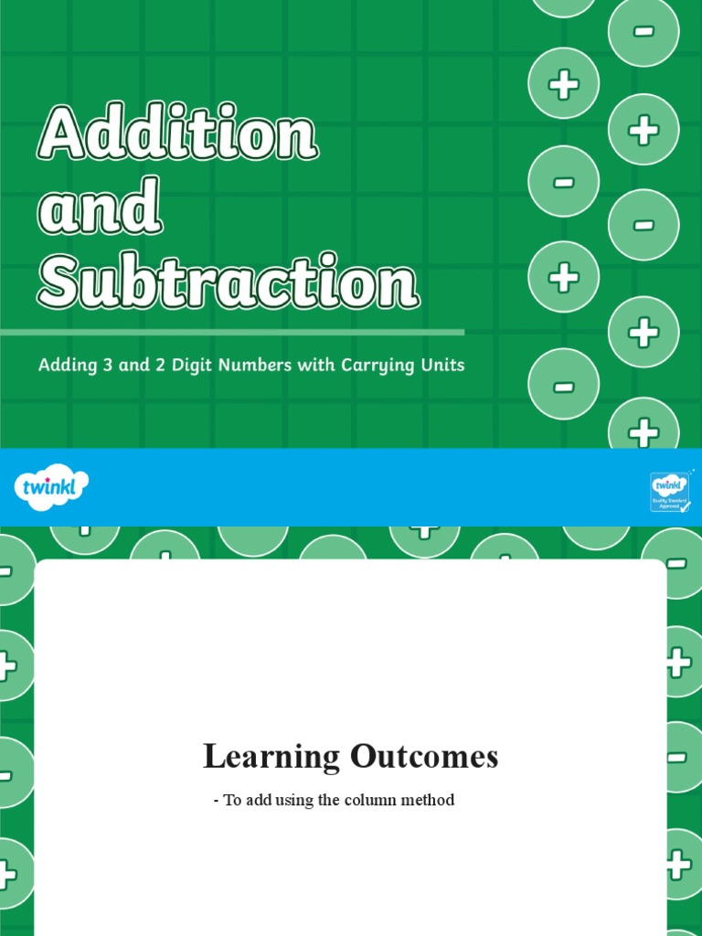 Column Method Addition Practice | PDF