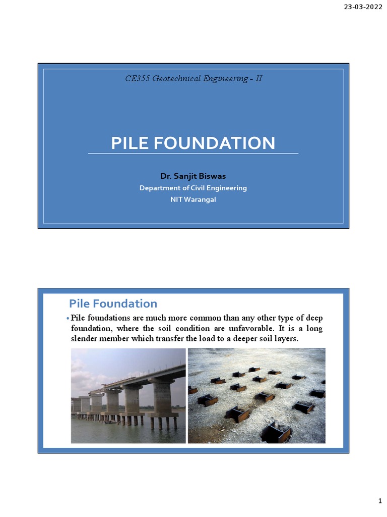 GTE-2 (CE355) - Pile Foundation | PDF