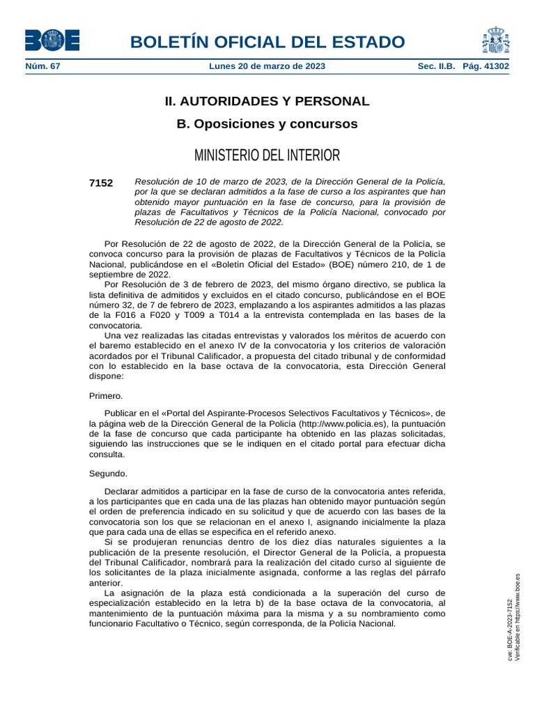 Boletín Oficial Del Estado | PDF | Administración Pública | Gobernancia