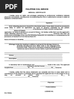 Medical Certificate (Form 41) | PDF | Physician | Health Sciences