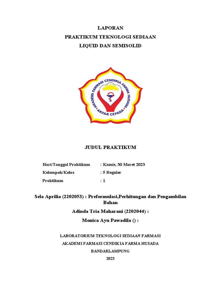 FORMAT LAPORAN TSLS KLP 5 | PDF