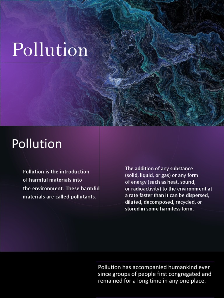 Lesson Five - Pollution | PDF