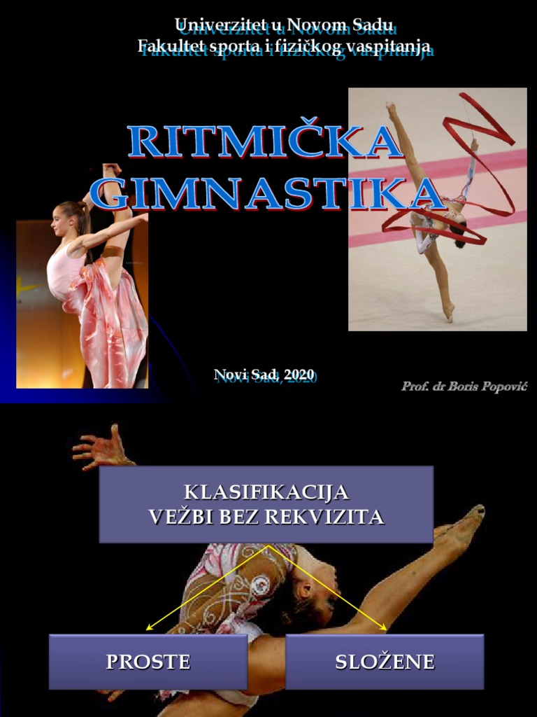 4 Ritmicka Gimnastika - Proste Vezbe | PDF