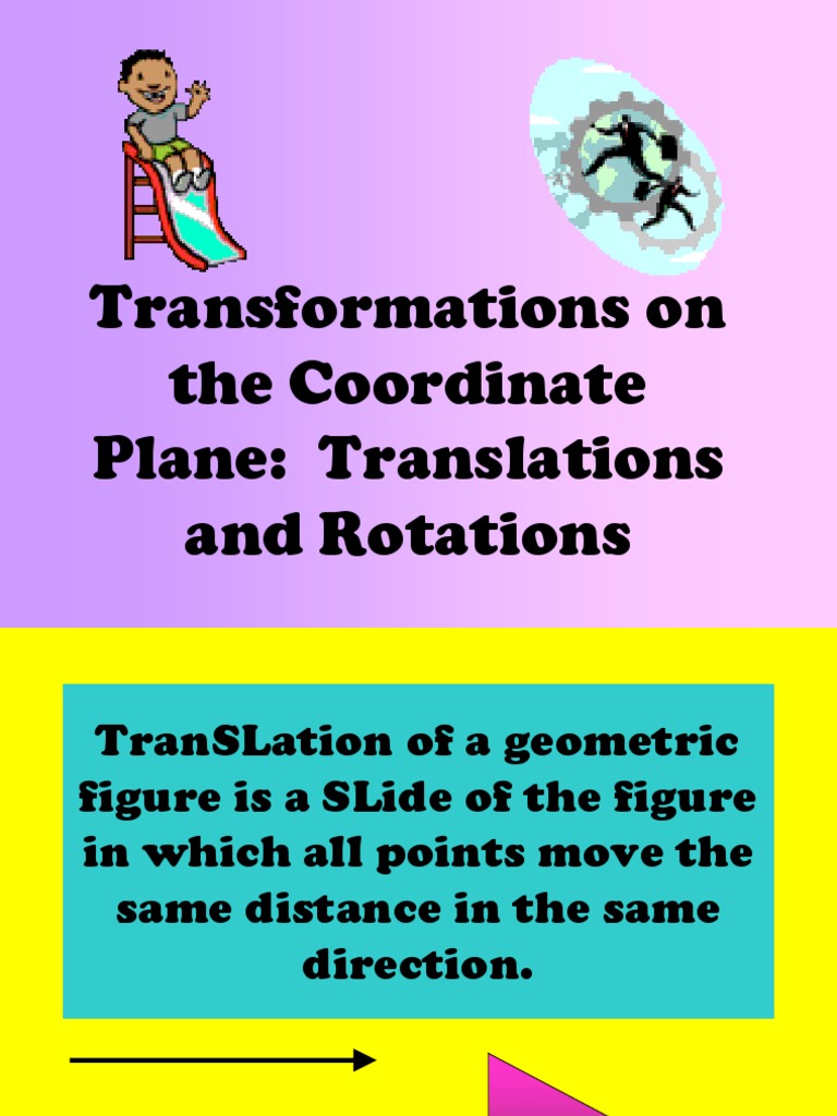Coordinate Plane Transformations Guide | PDF | Teaching Methods ...