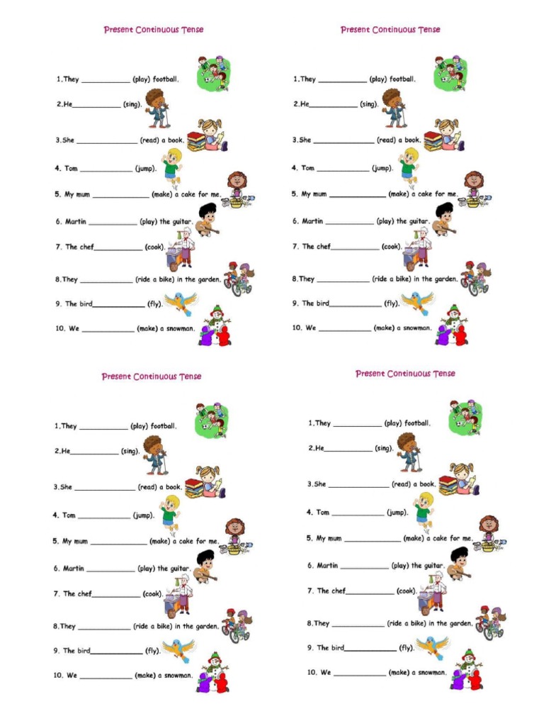 Present Continuous | PDF